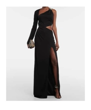 Galvan Cutout One-shoulder Gown