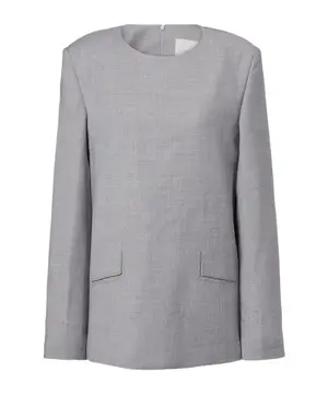 ENTIRE STUDIOS Wool-blend Top - Gray