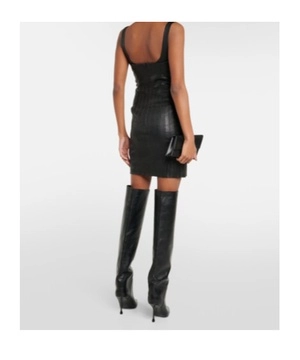 Stouls Nino Leather Mini Dress