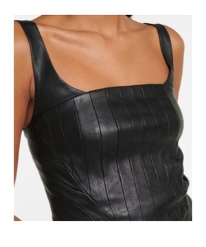 Stouls Nino Leather Mini Dress