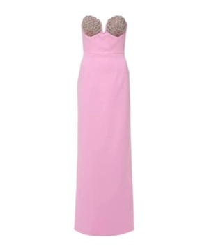 Rebecca Vallance Cordelia Embellished Strapless Gown - Pink