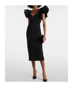 Rebecca Vallance Ella Puff Sleeve Midi Dress