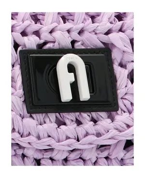 Furla 1927 Raffia Shoulder Bag