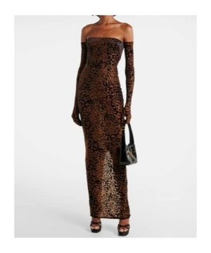 Alex Perry Leopard-print Corset Gown
