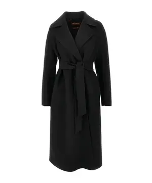 Max Mara Long-sleeved Coat - Black