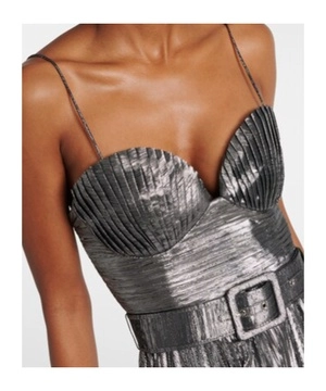 Rebecca Vallance Lumi Pleated Gown