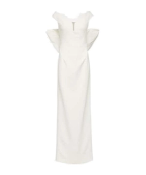 SAFIYAA LONDON Bridal Damona Embellished Gown - White