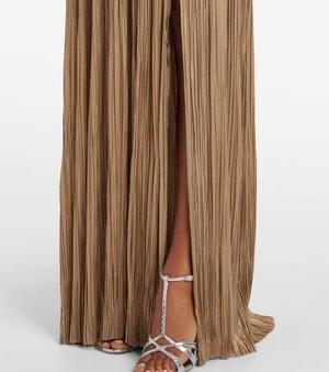 MARIA LUCIA HOHAN Alana Pleated Silk Tulle Gown