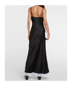 RODARTE Lace-trimmed Silk Maxi Dress