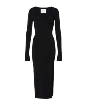 Galvan Kaia Midi Dress - Black