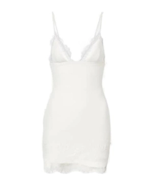 David Koma Bridal Lace-trimmed Minidress - White