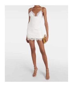David Koma Bridal Lace-trimmed Minidress
