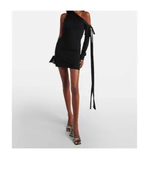 David Koma One-shoulder Satin Mini Dress