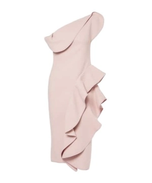 Maticevski Rhythm Ruffled Midi Dress - Pink
