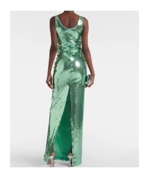 David Koma Sequined Gown - Green