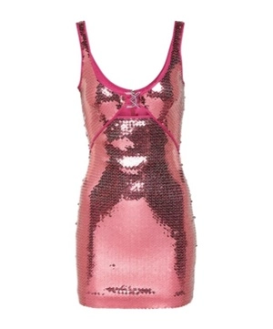 David Koma Sequined Minidress - Pink