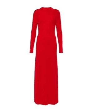 Proenza Schouler Lara Cutout Bouclé Maxi Dress - Red