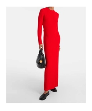 Proenza Schouler Lara Cutout Bouclé Maxi Dress - Red