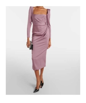 Alex Perry Satin Midi Dress