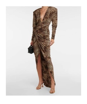 Alexandre Vauthier Leopard-print Jersey Maxi Dress