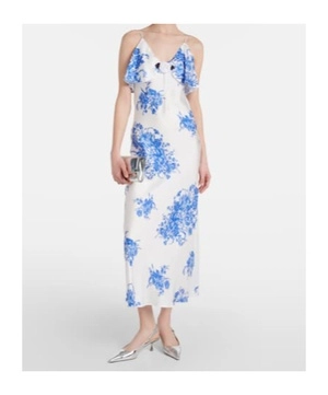 RODARTE Floral Silk Slip Dress