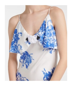 RODARTE Floral Silk Slip Dress