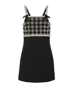 Rebecca Vallance Rina Crystal-embellished Minidress - Black