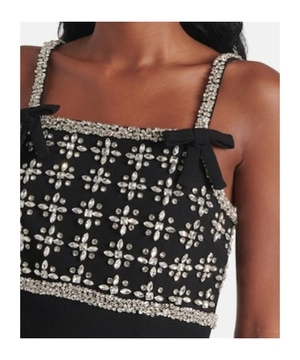 Rebecca Vallance Rina Crystal-embellished Minidress