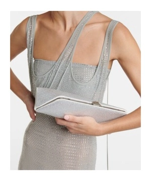 Attico Embellished Jersey Midi Dress
