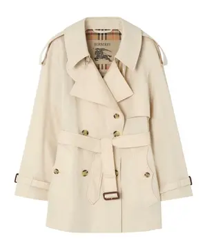 Burberry Fitzrovia Short Trench Coat - Nude
