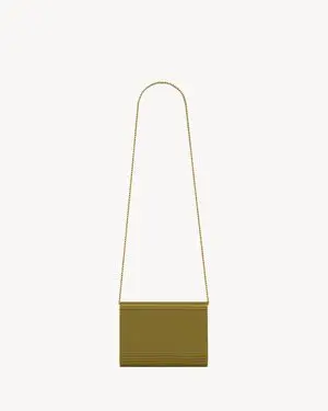Saint Laurent Vicky Minaudière In Plexiglas