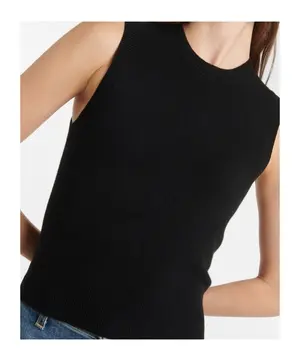 NILI LOTAN May Cashmere Vest - Black