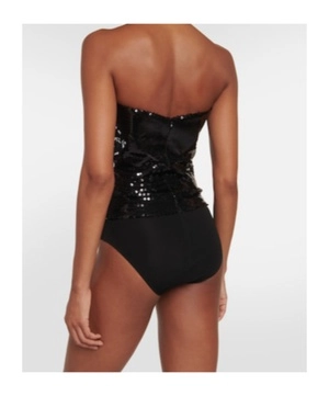 Alexandre Vauthier Sequined Strapless Bodysuit