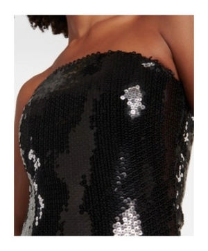 Alexandre Vauthier Sequined Strapless Bodysuit