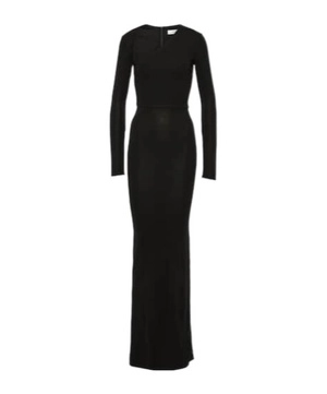 Alex Perry Asymmetric Jersey Maxi Dress - Black
