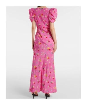 RODARTE Lace-trimmed Silk Maxi Dress
