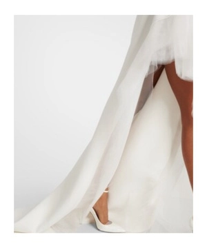 Maticevski Bridal Epitome Tulle-trimmed Crepe Gown