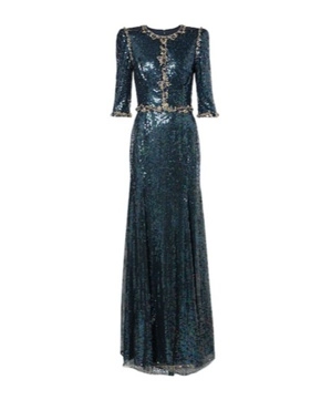 Jenny Packham Pretty Thing Embellished Sequined Gown