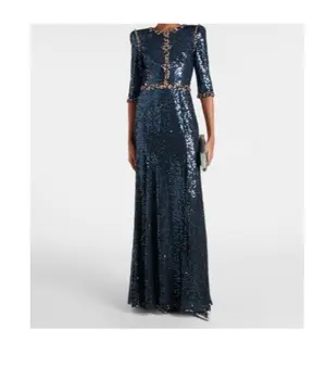 Jenny Packham Pretty Thing Embellished Sequined Gown