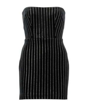 Alex Perry Embellished Strapless Minidress - Black