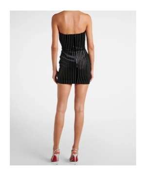 Alex Perry Embellished Strapless Minidress