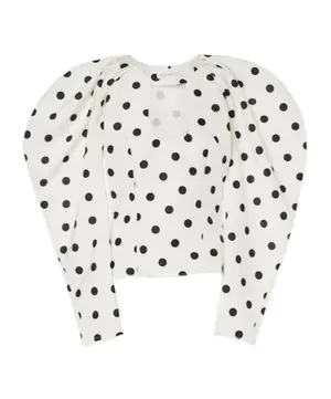 Nina Ricci Polka-dot Taffeta Top