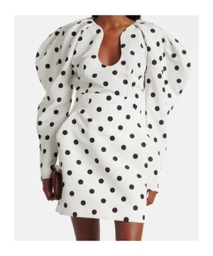 Nina Ricci Polka-dot Taffeta Top