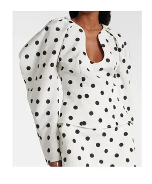 Nina Ricci Polka-dot Taffeta Top