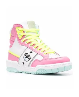 CHIARA FERRAGNI Bold Eye High-top Sneakers