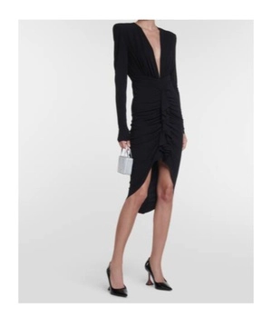 Alexandre Vauthier Draped Jersey Midi Dress