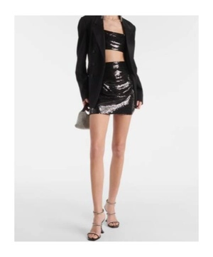Alex Perry Sequined Crop Top