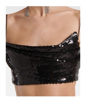 Alex Perry Sequined Crop Top