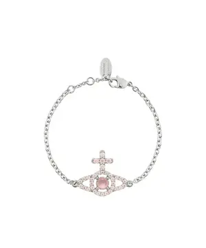 VIVIENNE WESTWOOD Olympia Cz Bracelet - Silver/peach