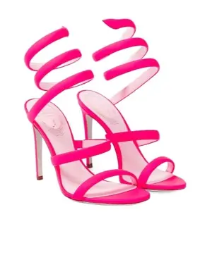 Rene Caovilla Cleo Suede Sandals - Pink